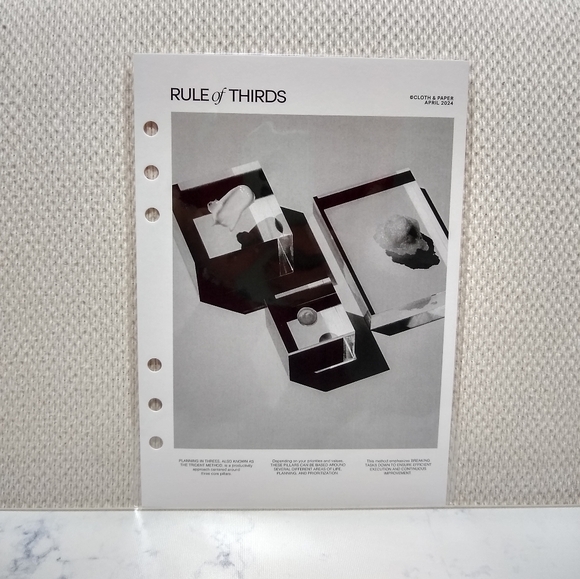 Cloth and Paper | Office | Cloth And Paper Rule Of Thirds A5 Dashboard ...